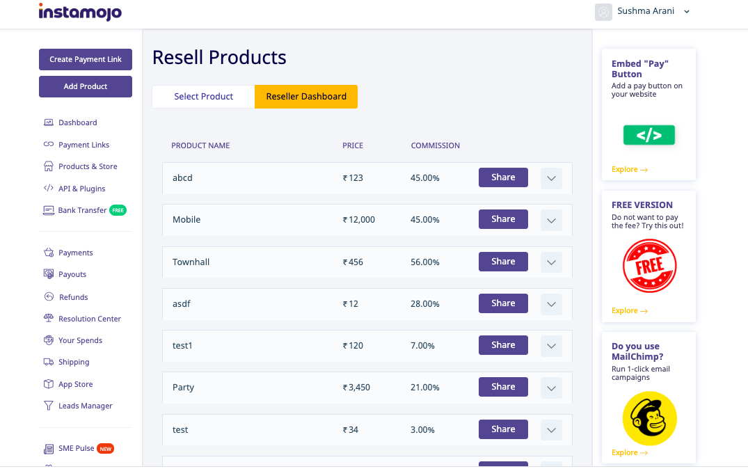 Make Money with the Reseller Network India on Instamojo
