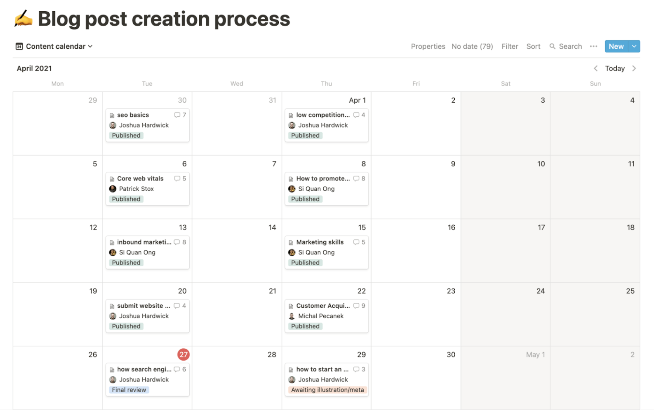 9 best marketing calendar template every team should use