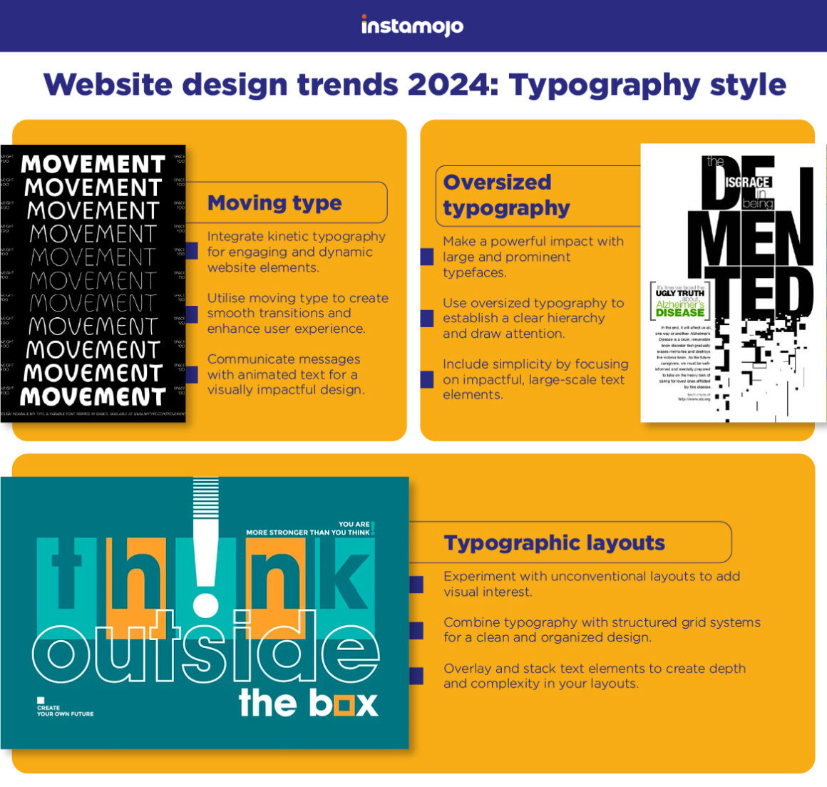 Website design trends that'll wow in 2024 - Blog Instamojo