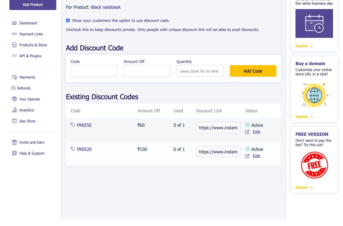 How to Improve Your Online Sales Using Discount Codes | Instamojo Blog